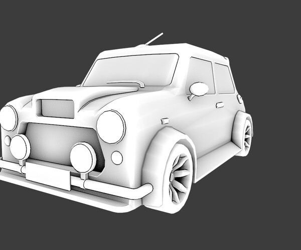 ArtStation - MINI COPPER CAR GAME READY LOW POLY | Resources