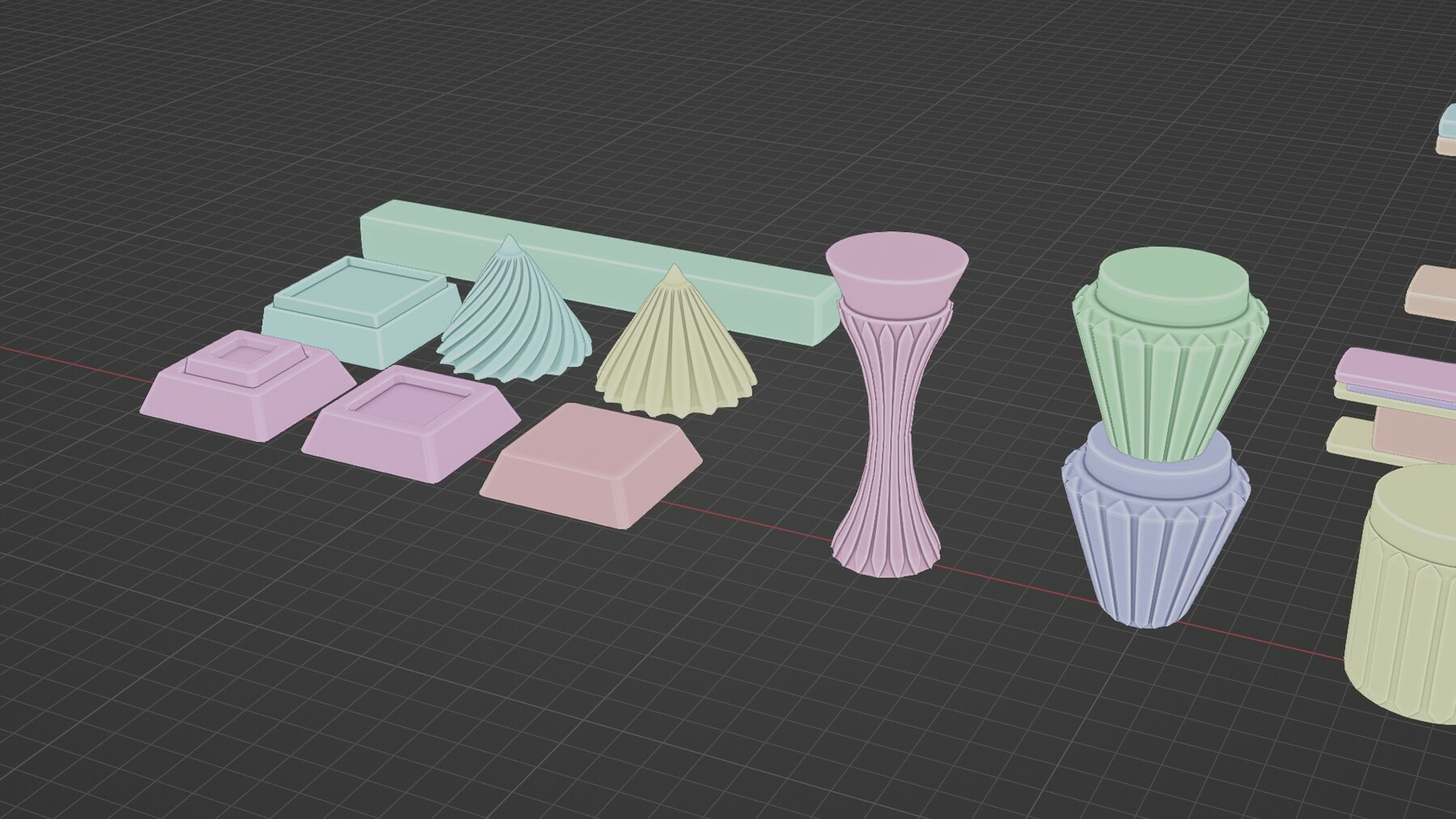 ArtStation - Architectural Modular Column KitBash| Ancient style | 3D ...