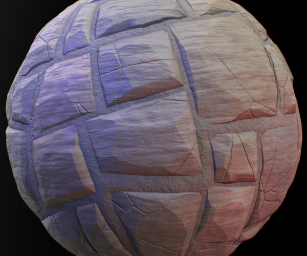 ArtStation - Cobbled Tiles material - Substance designer & painter ...