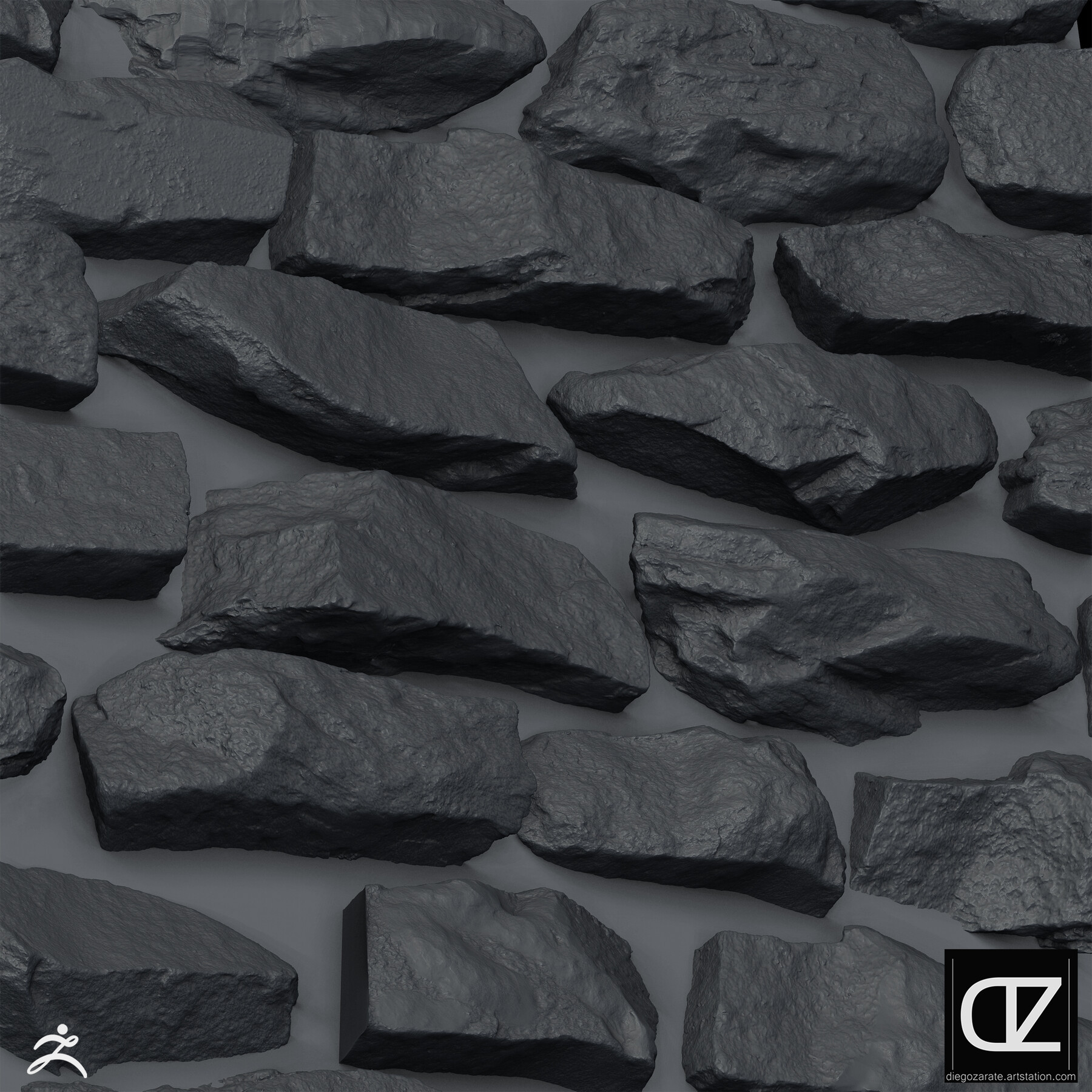 ArtStation - PBR - ROCK SURFACE - 4K MATERIAL | Game Assets