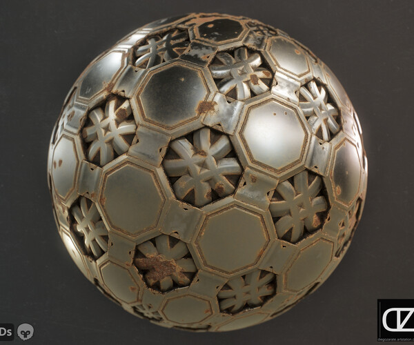 ArtStation - PBR - SCIFI METAL SURFACE LIKE QUAKE OR DOOM - 4K MATERIAL ...