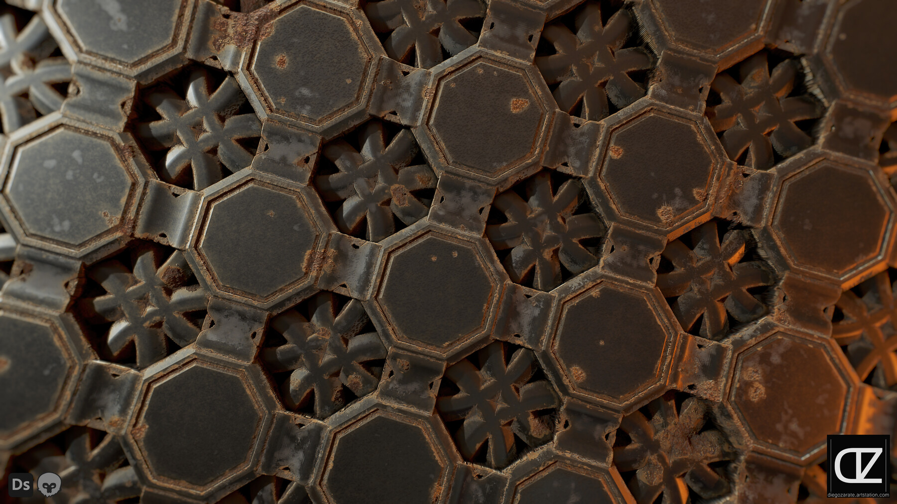 ArtStation - PBR - SCIFI METAL SURFACE LIKE QUAKE OR DOOM - 4K MATERIAL ...