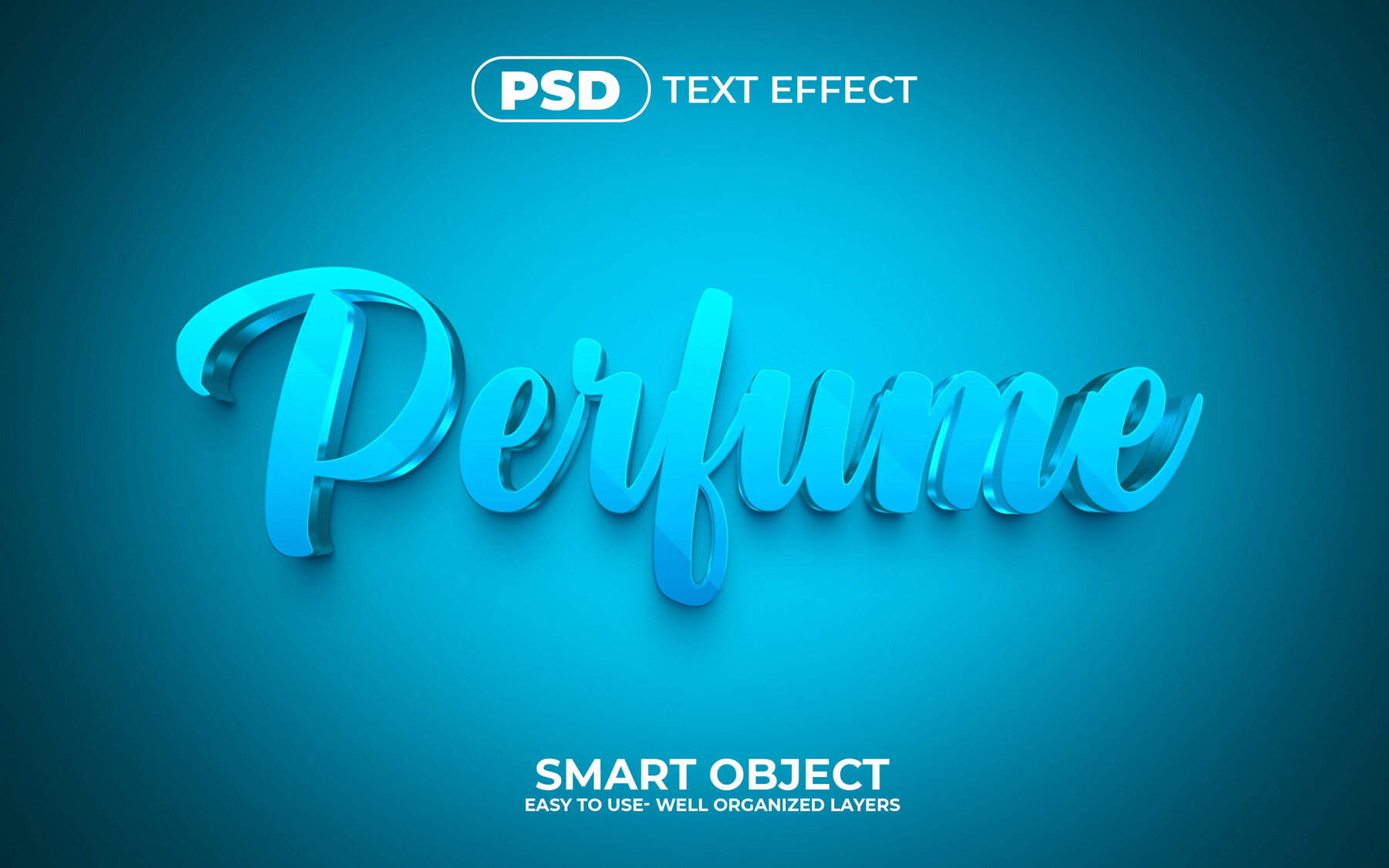 ArtStation - 3D Perfume PSD fully editable text effect. Layer style PSD ...