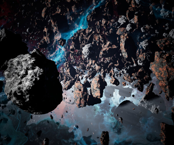 ArtStation - Asteroid Pack || UE and Blender Project Files | Game Assets
