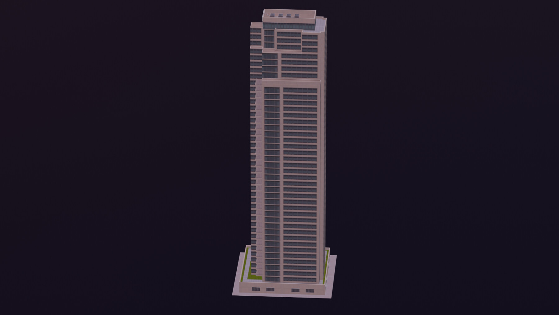 ArtStation - HIGH RISE BUILDING GAME READY LOW POLY | Game Assets