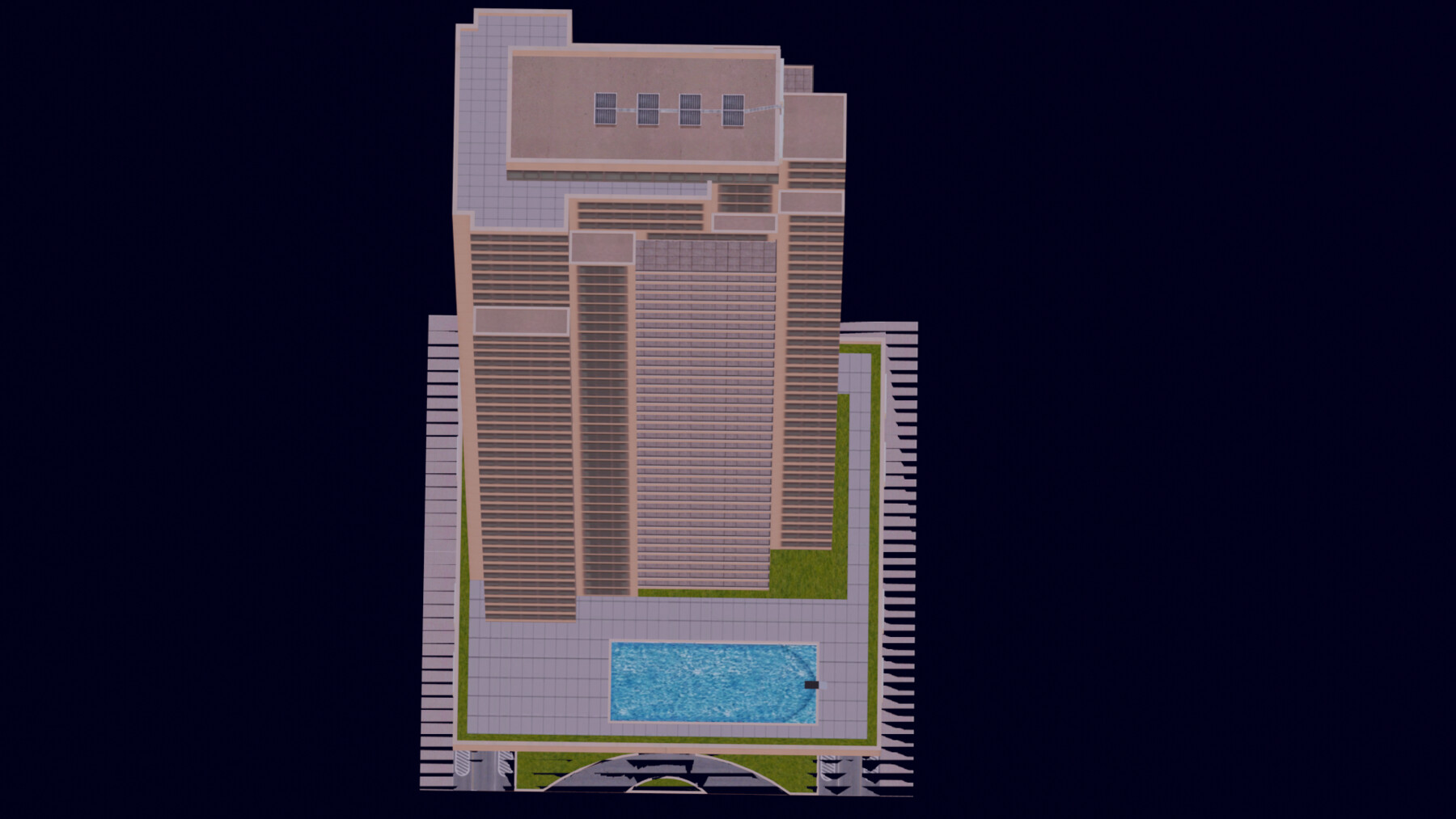 ArtStation - HIGH RISE BUILDING GAME READY LOW POLY | Game Assets