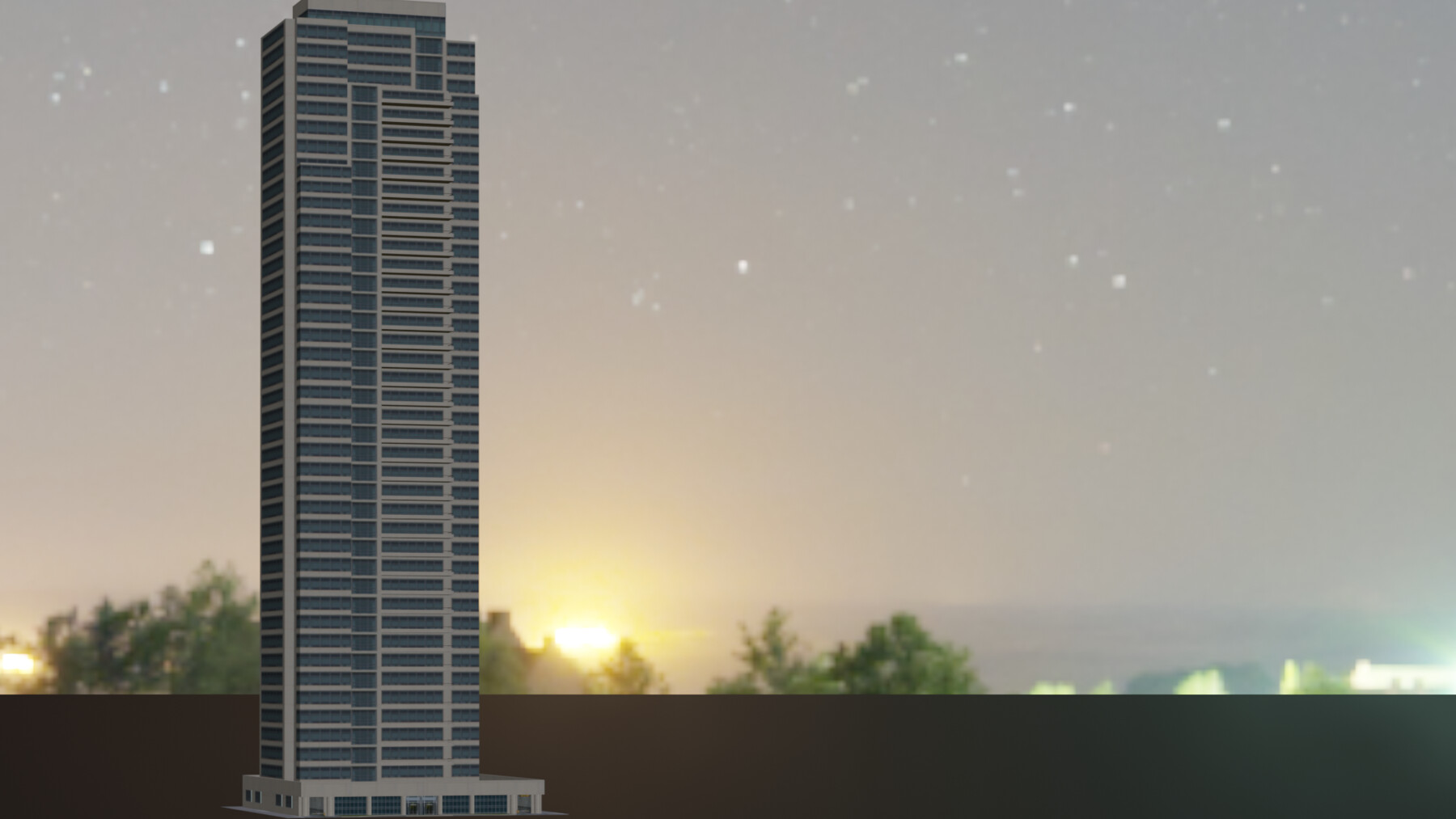 ArtStation - HIGH RISE BUILDING GAME READY LOW POLY | Game Assets