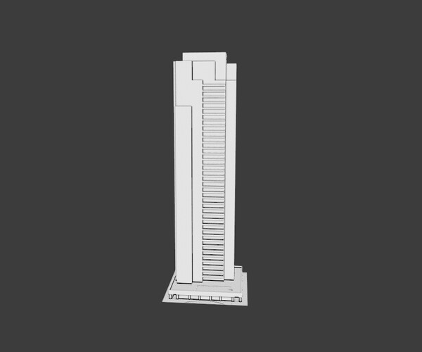ArtStation - HIGH RISE BUILDING GAME READY LOW POLY | Game Assets
