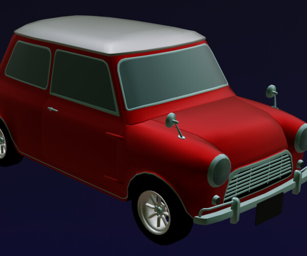 ArtStation - MINI COOPER CAR GAME READY LOW POLY | Game Assets