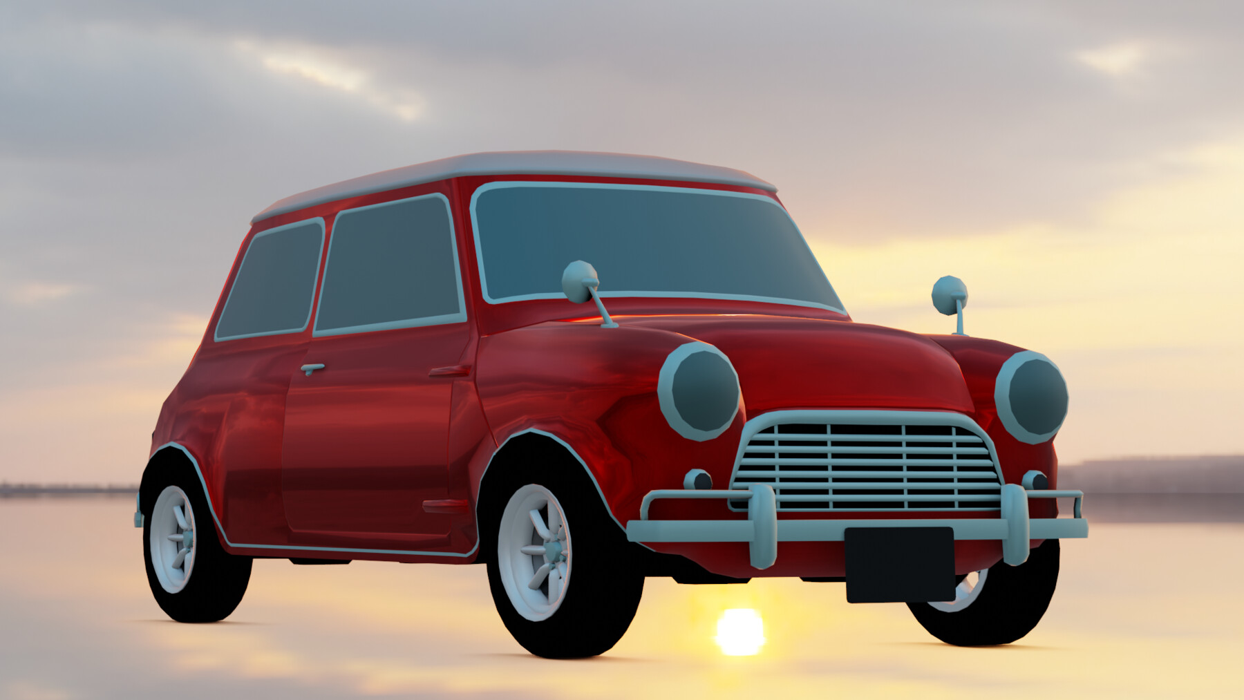 ArtStation - MINI COOPER CAR GAME READY LOW POLY | Game Assets