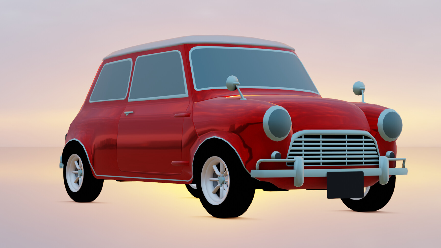 ArtStation - MINI COOPER CAR GAME READY LOW POLY | Game Assets
