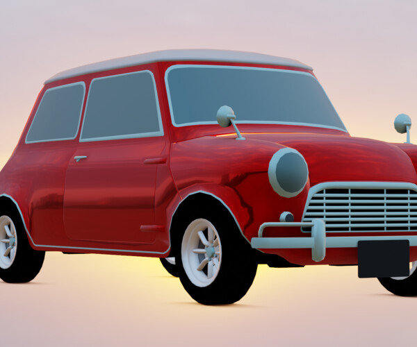 ArtStation - MINI COOPER CAR GAME READY LOW POLY | Game Assets