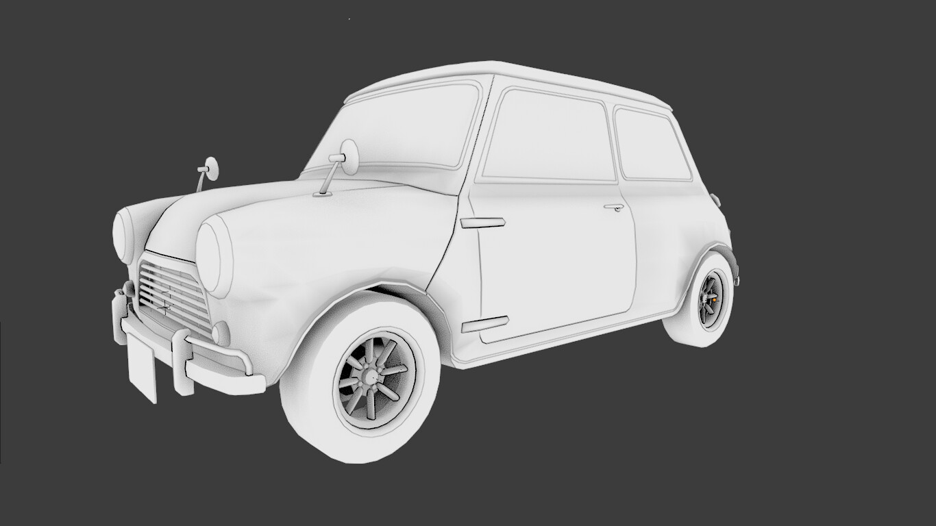 ArtStation - MINI COOPER CAR GAME READY LOW POLY | Game Assets