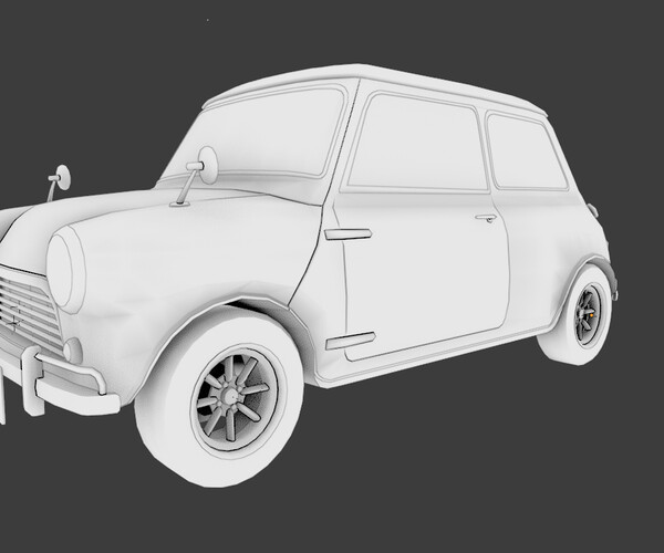 ArtStation - MINI COOPER CAR GAME READY LOW POLY | Game Assets