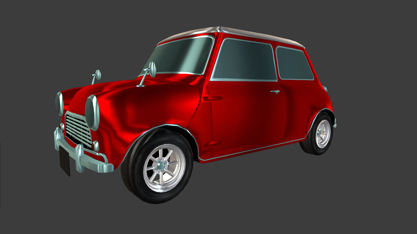 ArtStation - MINI COOPER CAR GAME READY LOW POLY | Game Assets