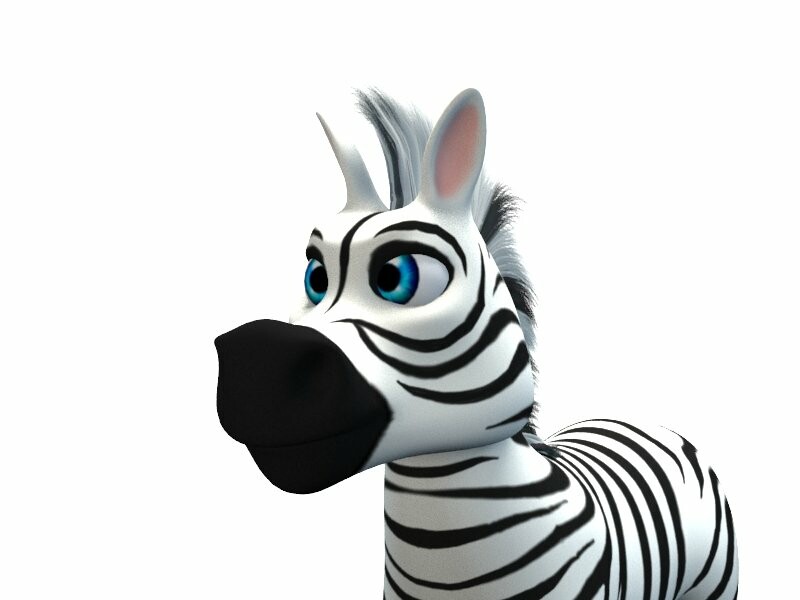 ArtStation - cartoon zebra | Game Assets