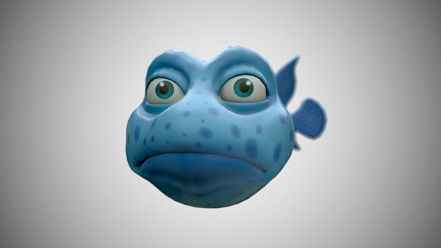 ArtStation - blue cartoon fish | Game Assets