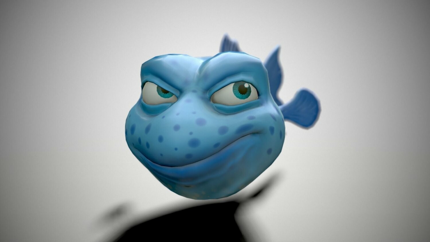 ArtStation - blue cartoon fish | Game Assets
