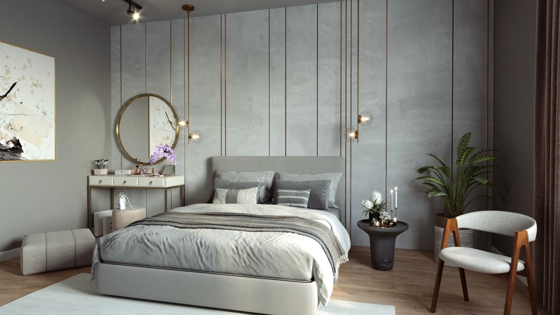 ArtStation - Bedroom Interior scene 02 | Resources