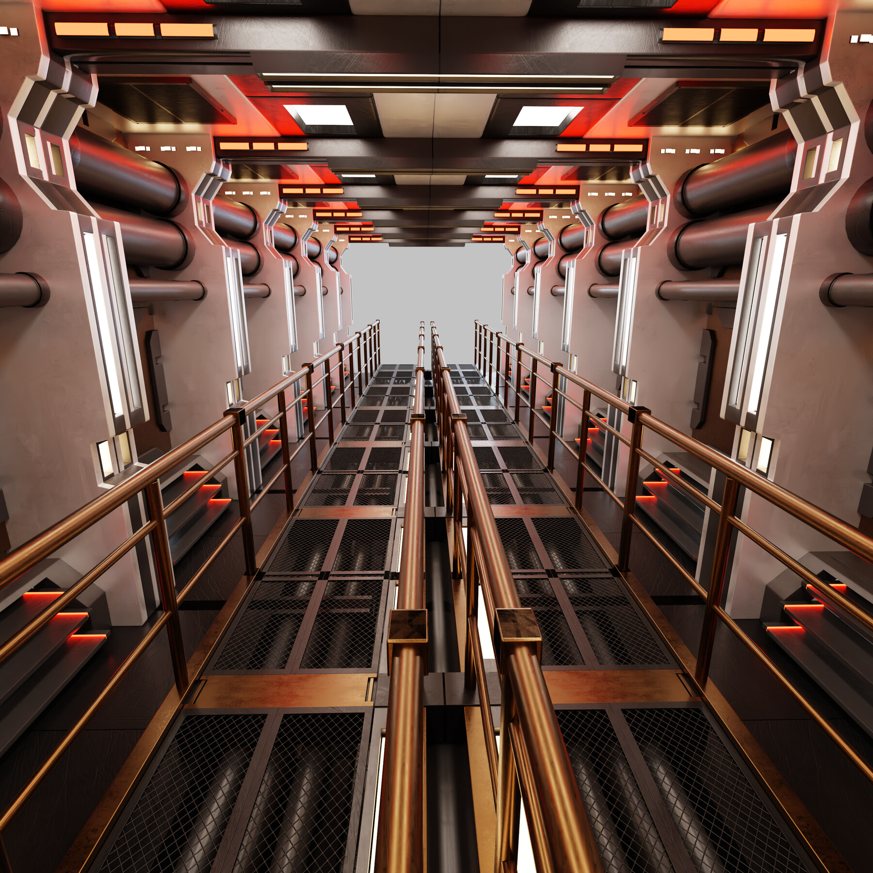 ArtStation - Sci Fi Corridor Set Of Five | Resources