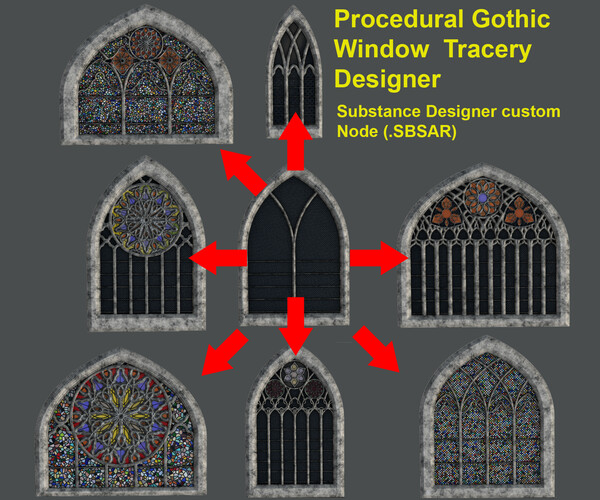 ArtStation - Gothic Window Tracery Designer | Resources