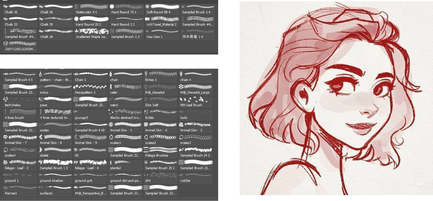 ArtStation - 300 Digital Paint Brushes | Brushes