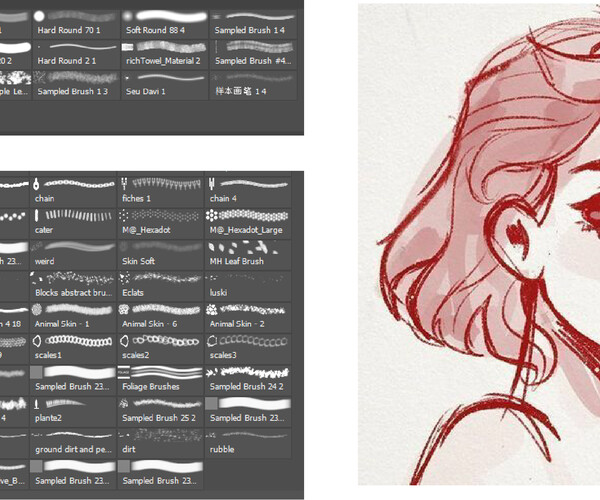 ArtStation - 300 Digital Paint Brushes | Brushes