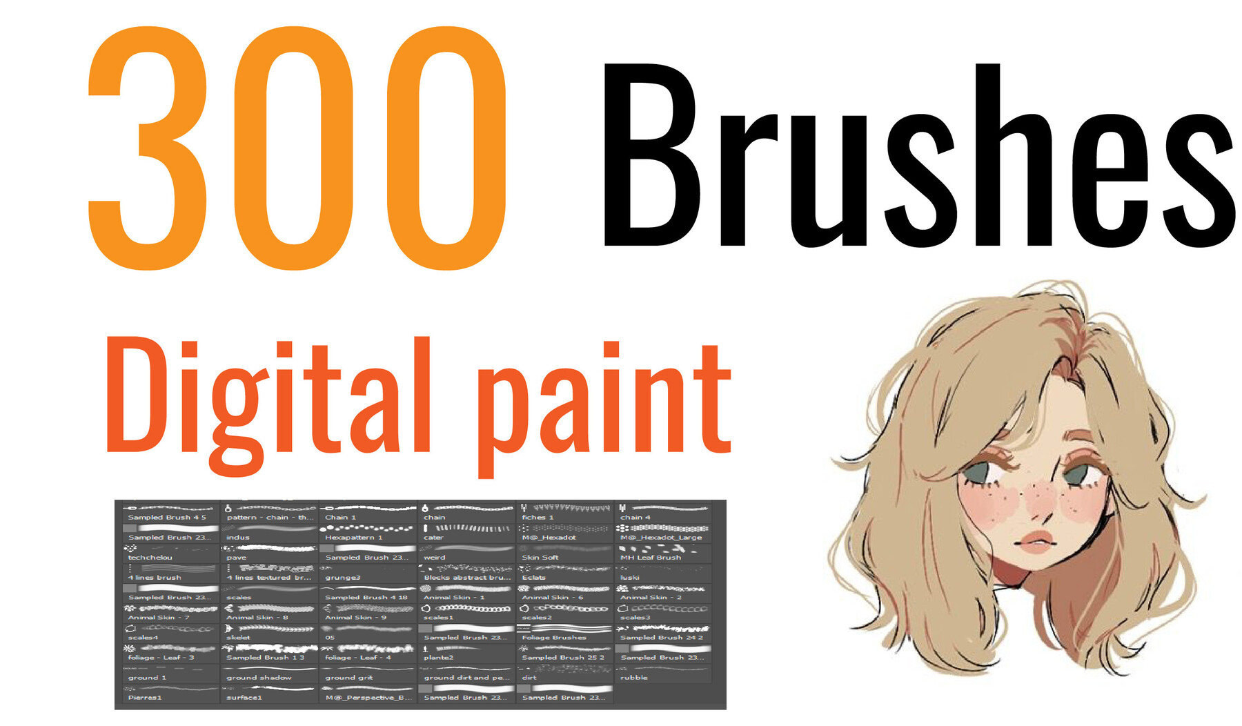ArtStation - 300 Digital Paint Brushes | Brushes