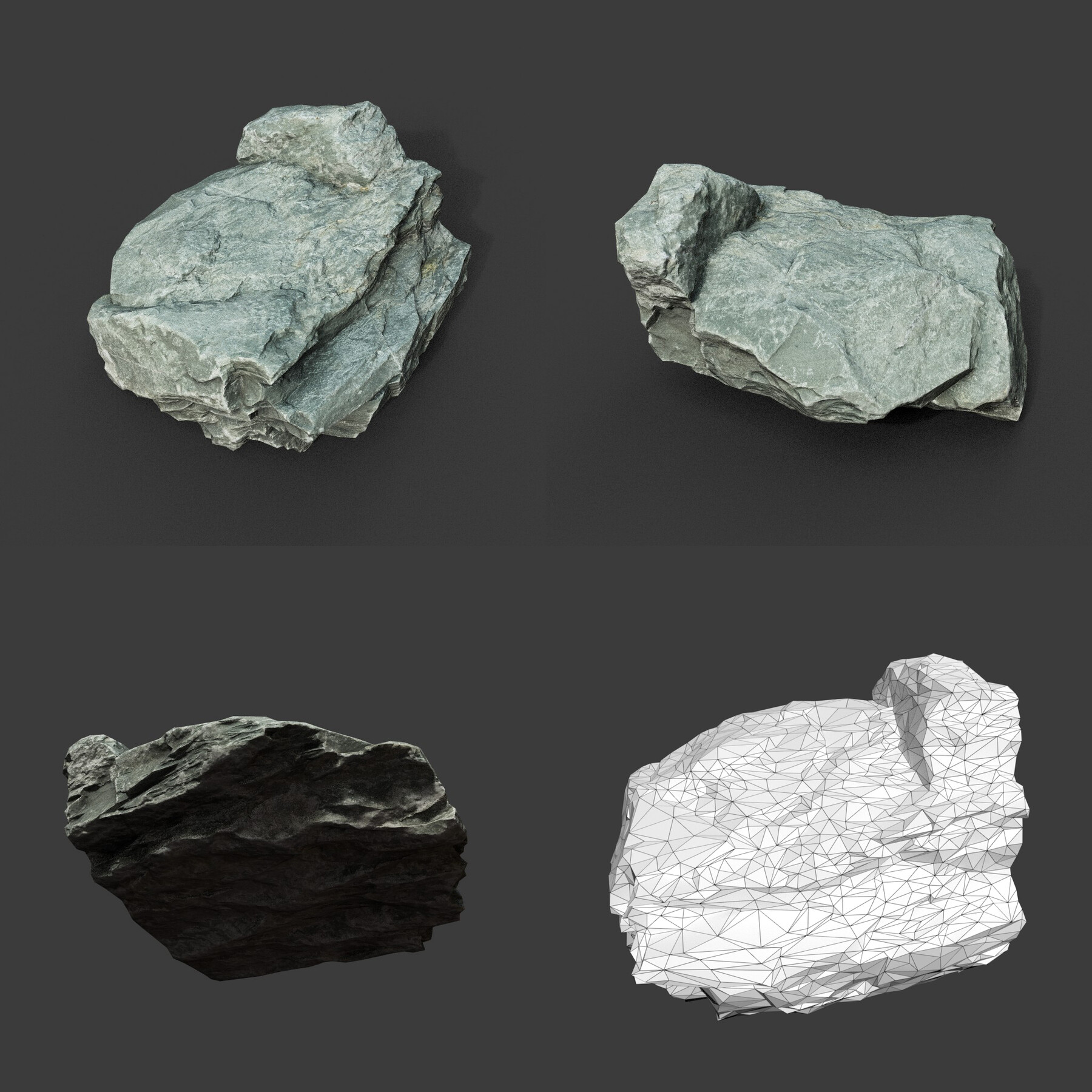 ArtStation - Gray Sharp Rock 220819 Photogrammetry - Ultra HD 16K ...