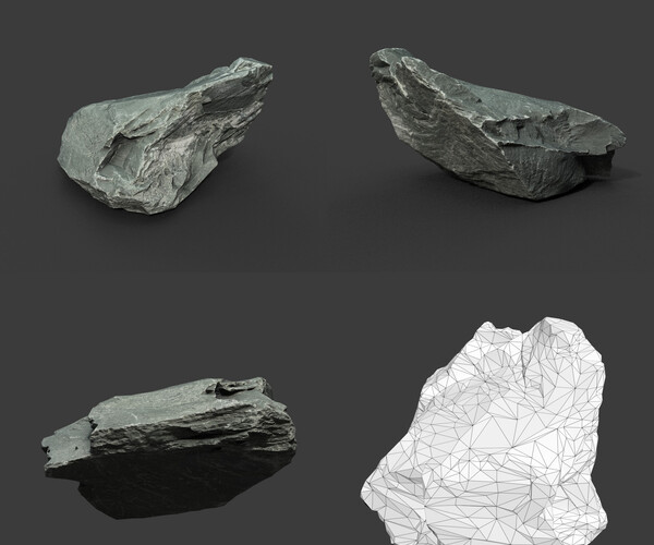 ArtStation - Gray Sharp Rock 220819 Photogrammetry - Ultra HD 16K ...