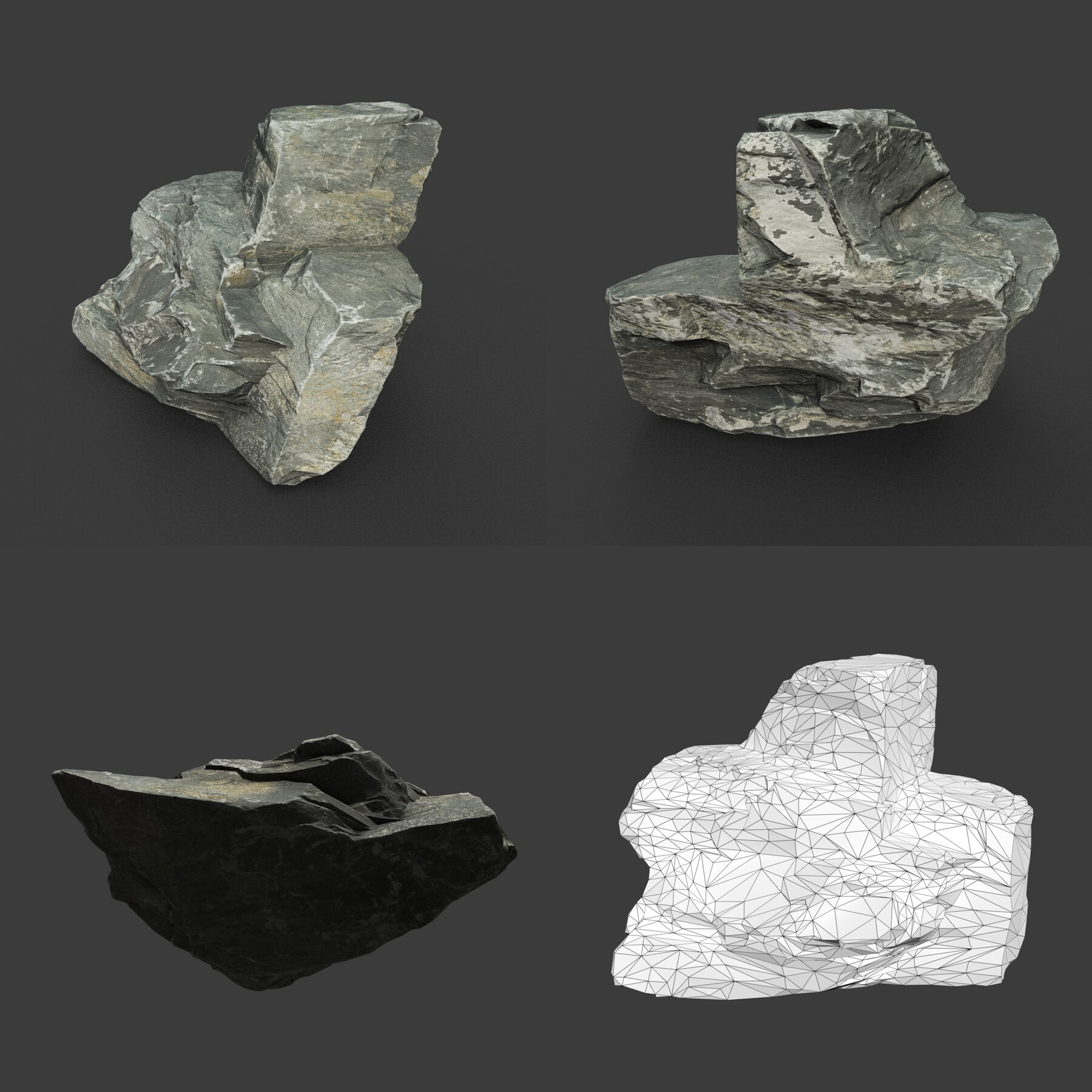 ArtStation - Gray Sharp Rock 220819 Photogrammetry - Ultra HD 16K ...