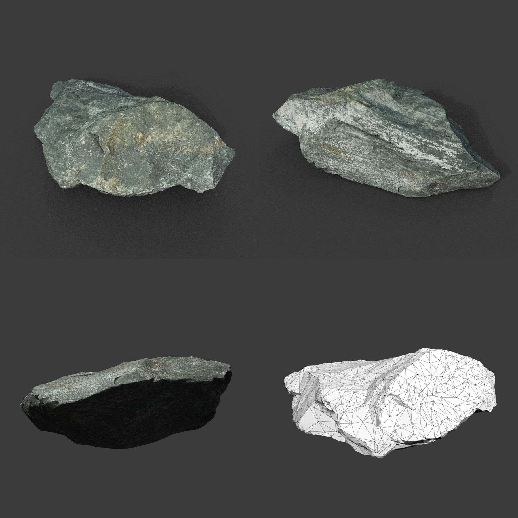 ArtStation - Gray Sharp Rock 220819 Photogrammetry - Ultra HD 16K ...
