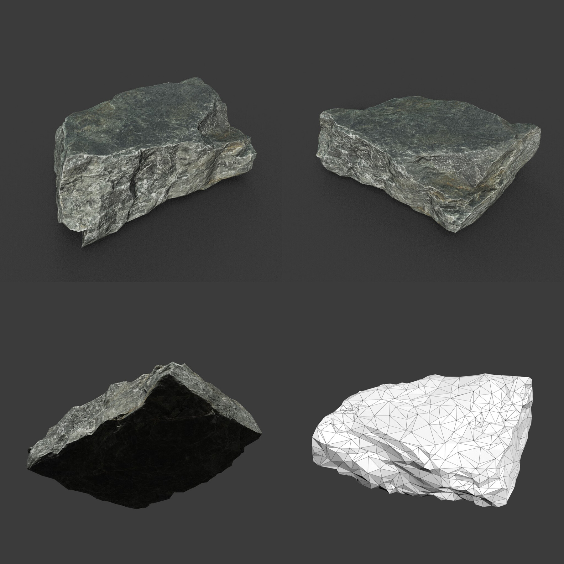 ArtStation - Gray Sharp Rock 220819 Photogrammetry - Ultra HD 16K ...