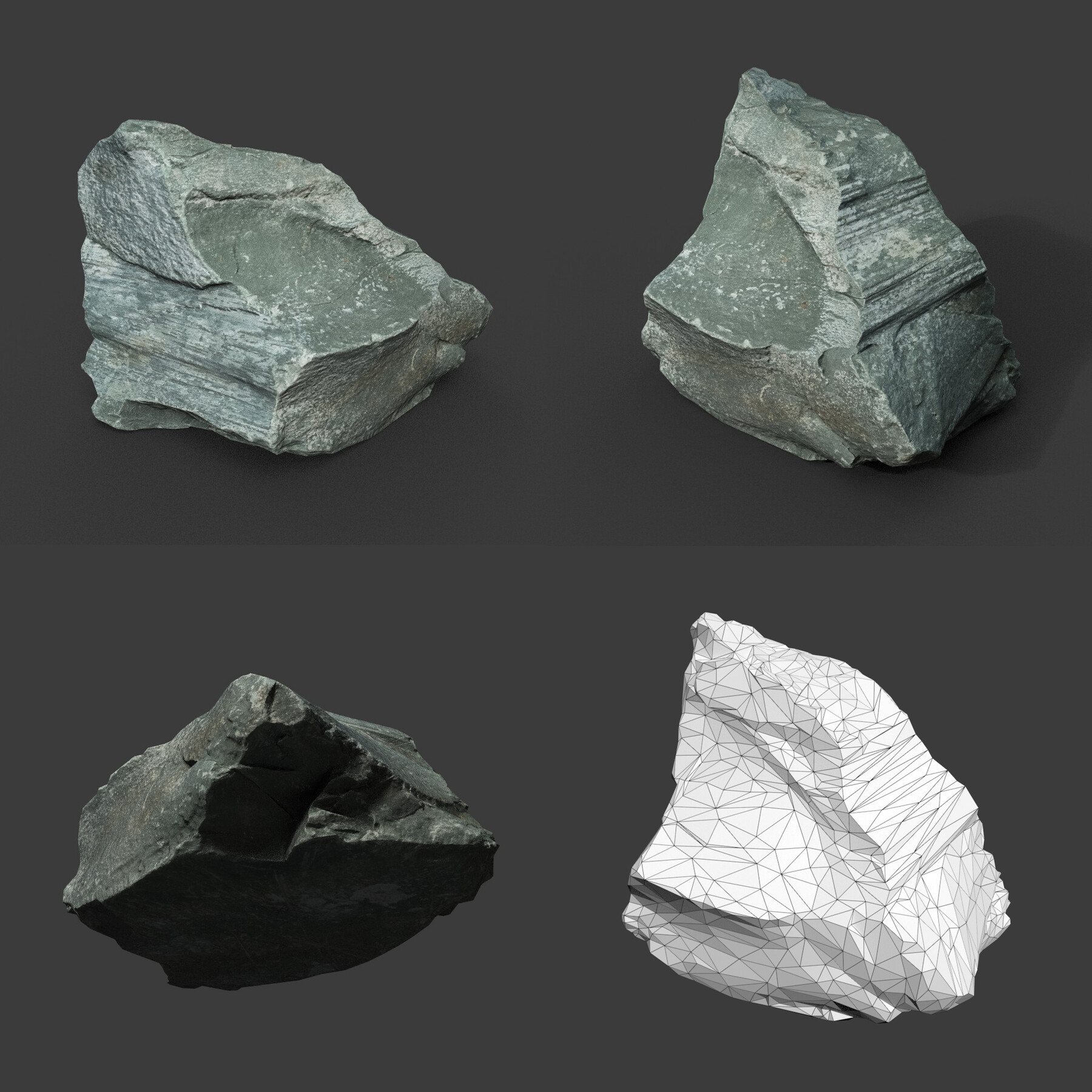 ArtStation - Gray Sharp Rock 220819 Photogrammetry - Ultra HD 16K ...