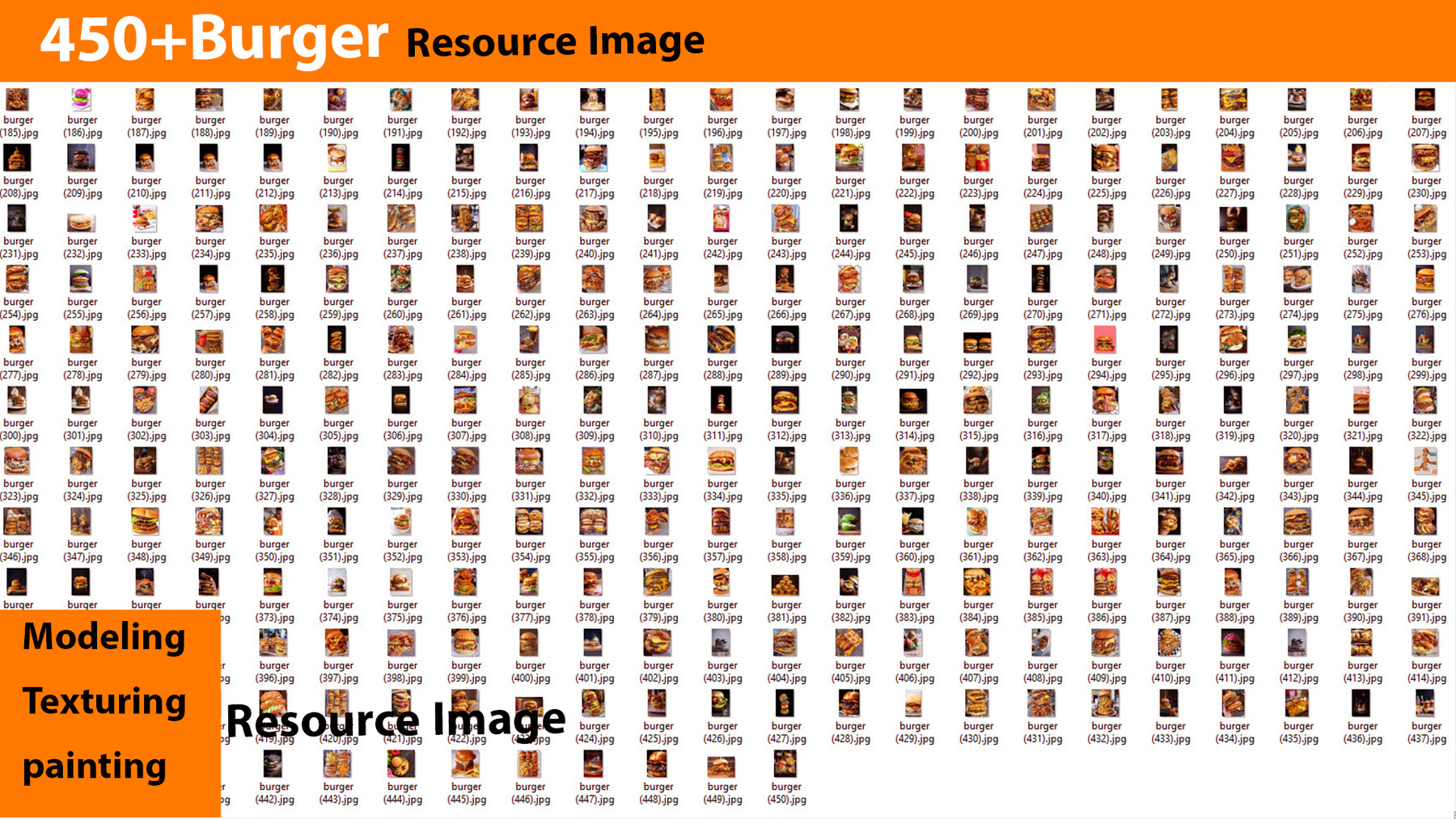 ArtStation - 450+Burger Resource Image | Resources