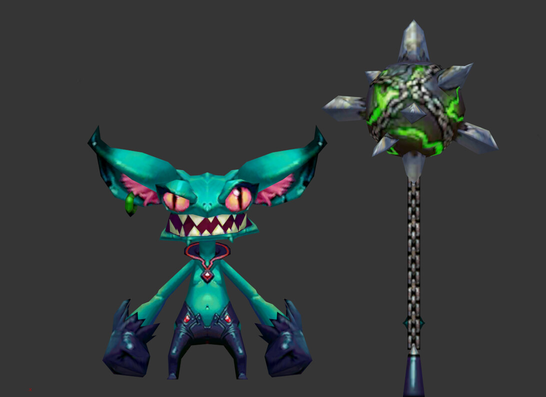 ArtStation - blue monster monster | Game Assets