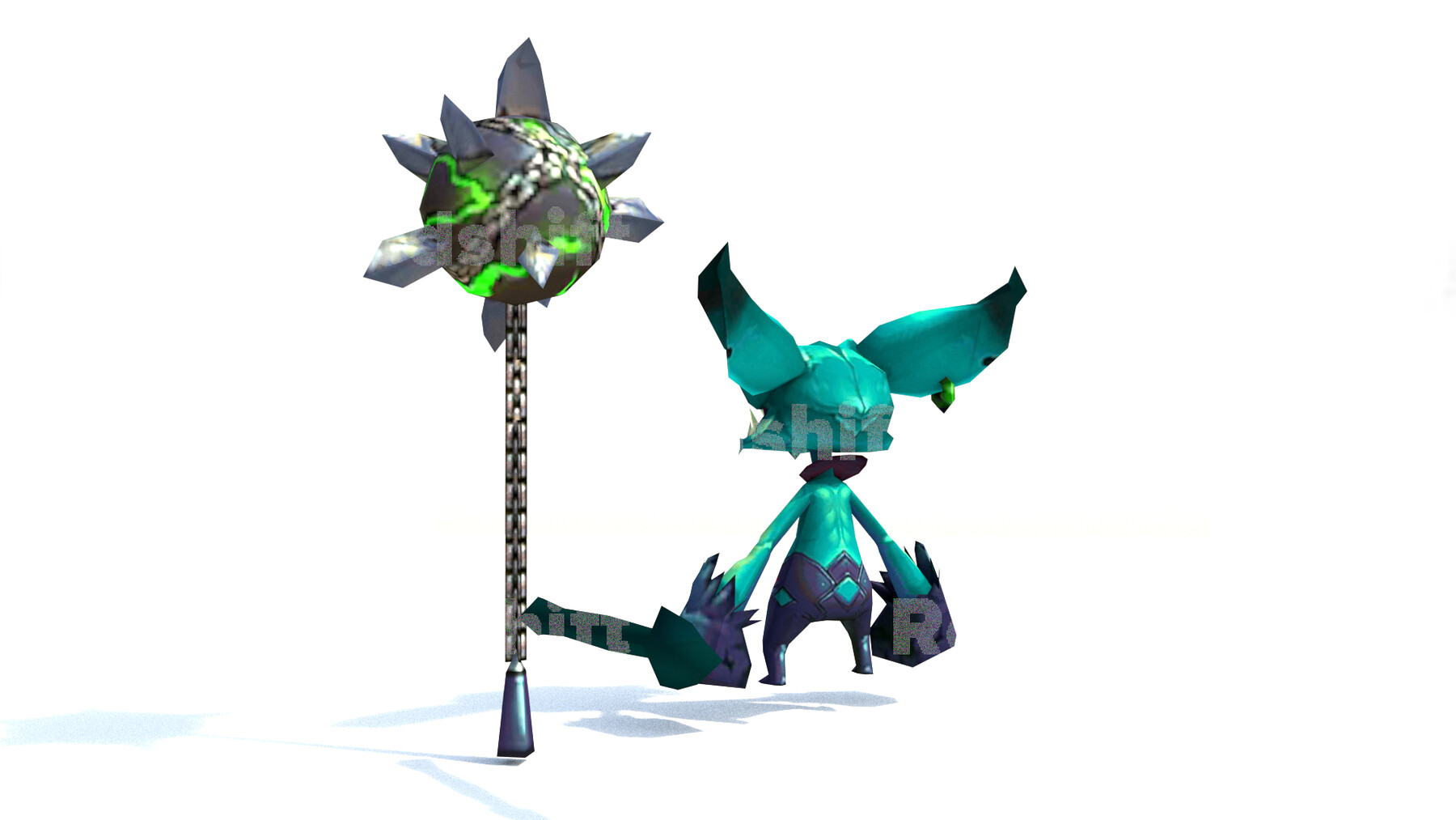 ArtStation - blue monster monster | Game Assets