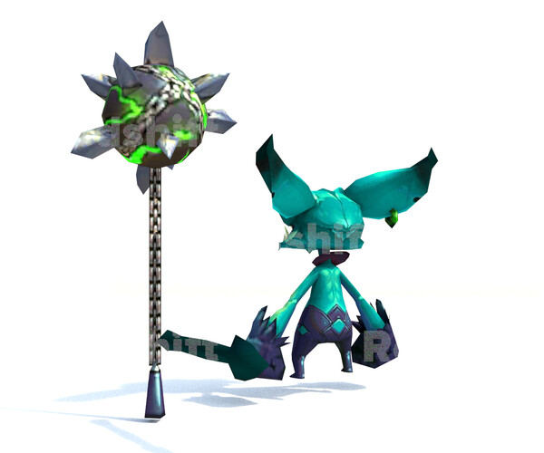 ArtStation - blue monster monster | Game Assets