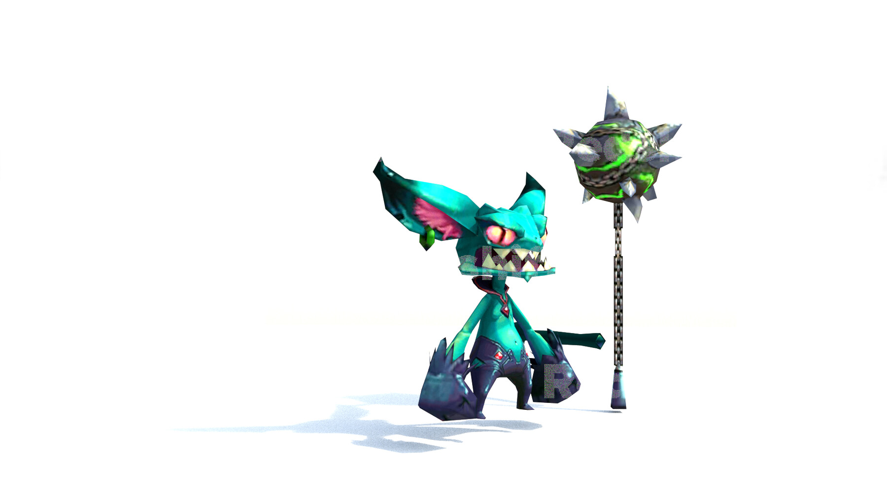 ArtStation - blue monster monster | Game Assets