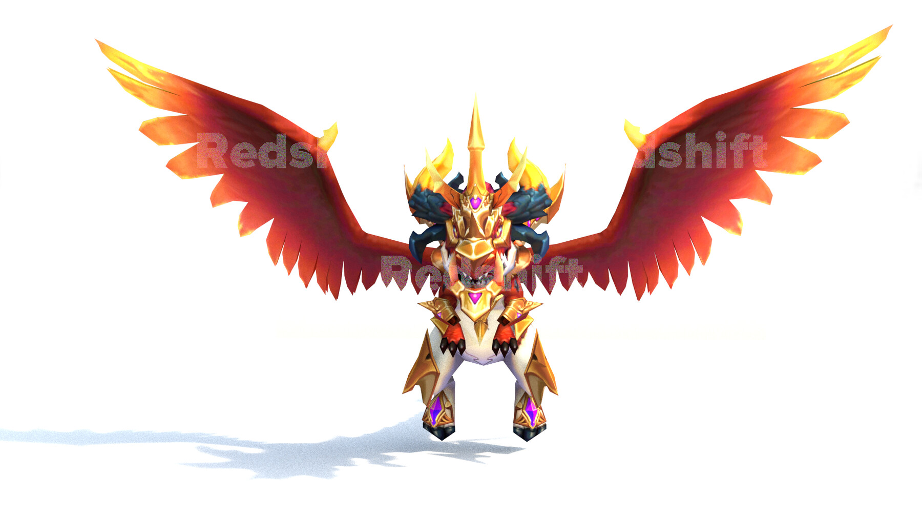 ArtStation - Armor eagle monster monster dragon Q version | Game Assets