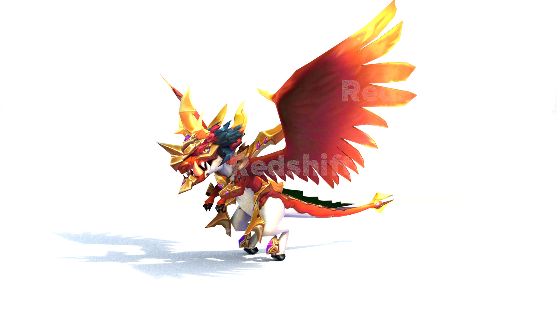 ArtStation - Armor eagle monster monster dragon Q version | Game Assets