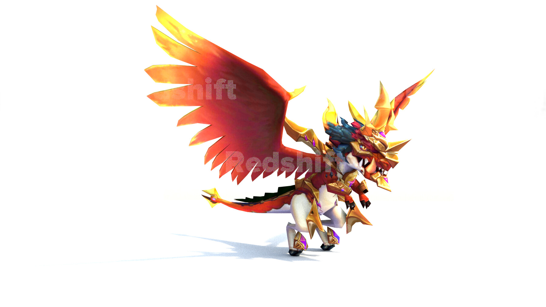 ArtStation - Armor eagle monster monster dragon Q version | Game Assets