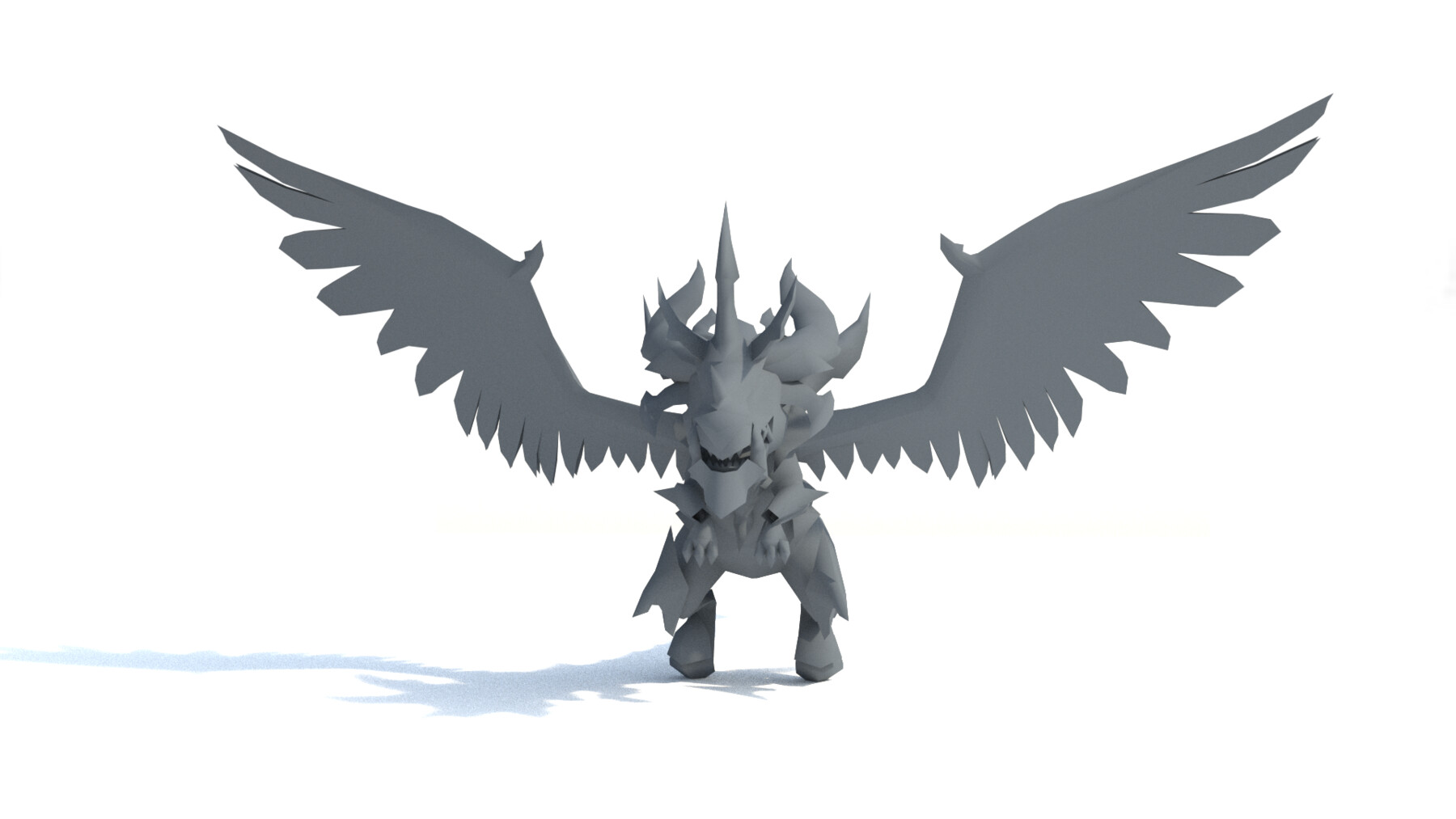 ArtStation - Armor eagle monster monster dragon Q version | Game Assets