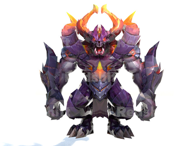 ArtStation - Stone monster monster | Game Assets