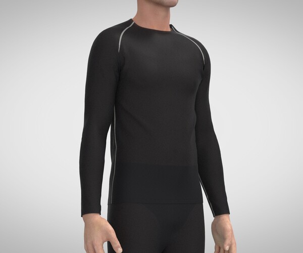 ArtStation - Thermal Long Underwear, Marvelous Designer, Clo +obj, fbx ...