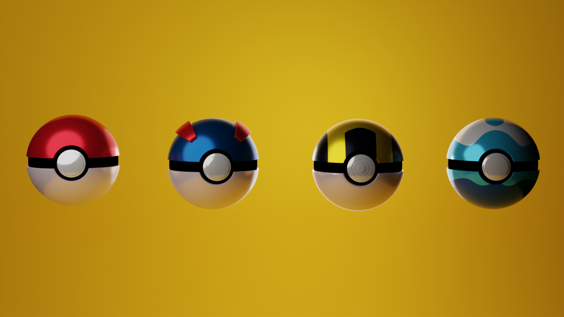 ArtStation - High Poly PokeBall Asset Pack | Game Assets
