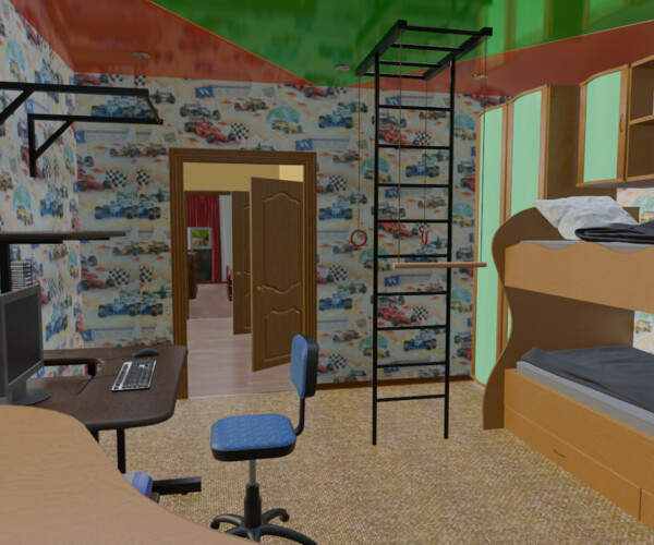 ArtStation - Room 3D Model | Resources