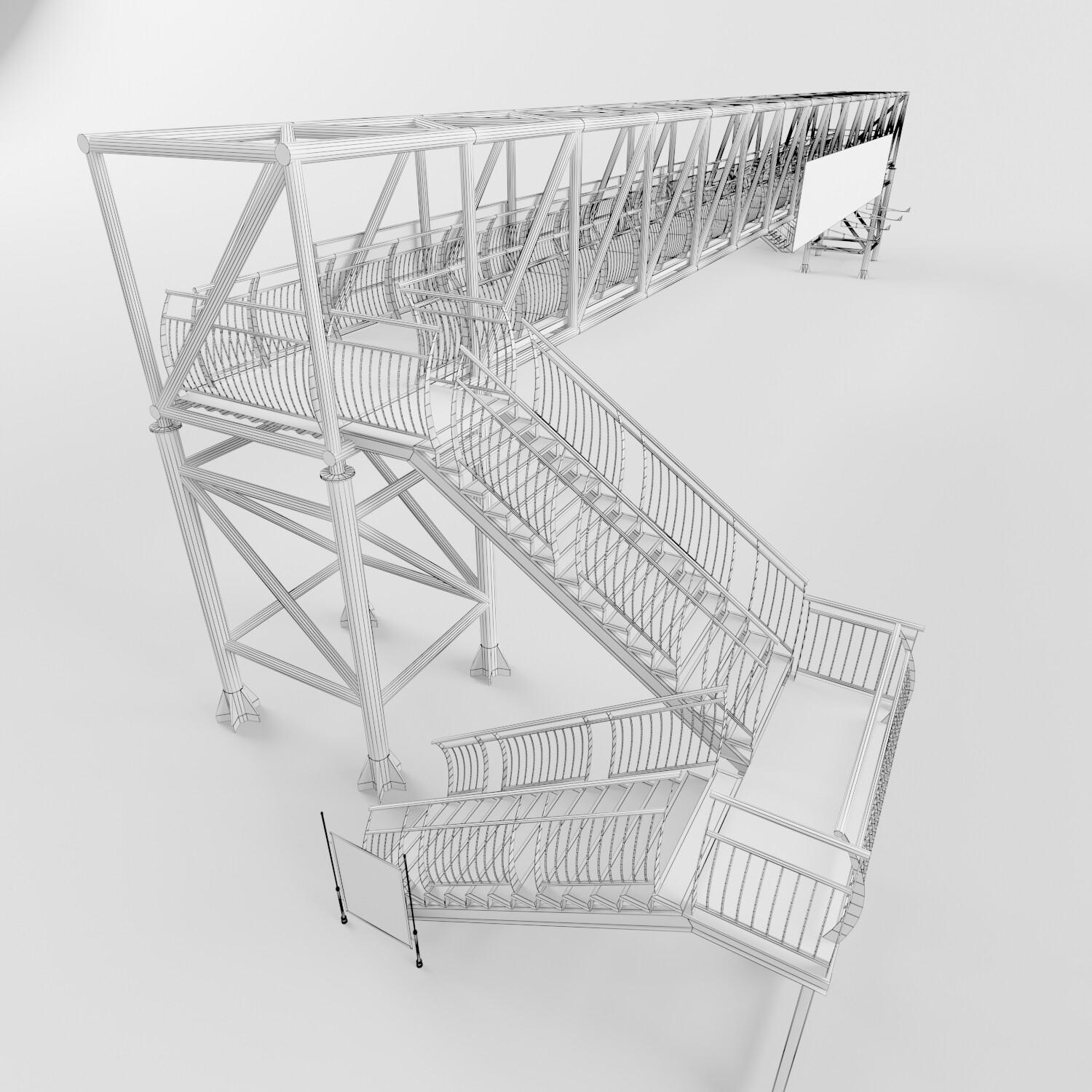 ArtStation - Lowpoly Pedestrian Bridge VOL 2 | Resources