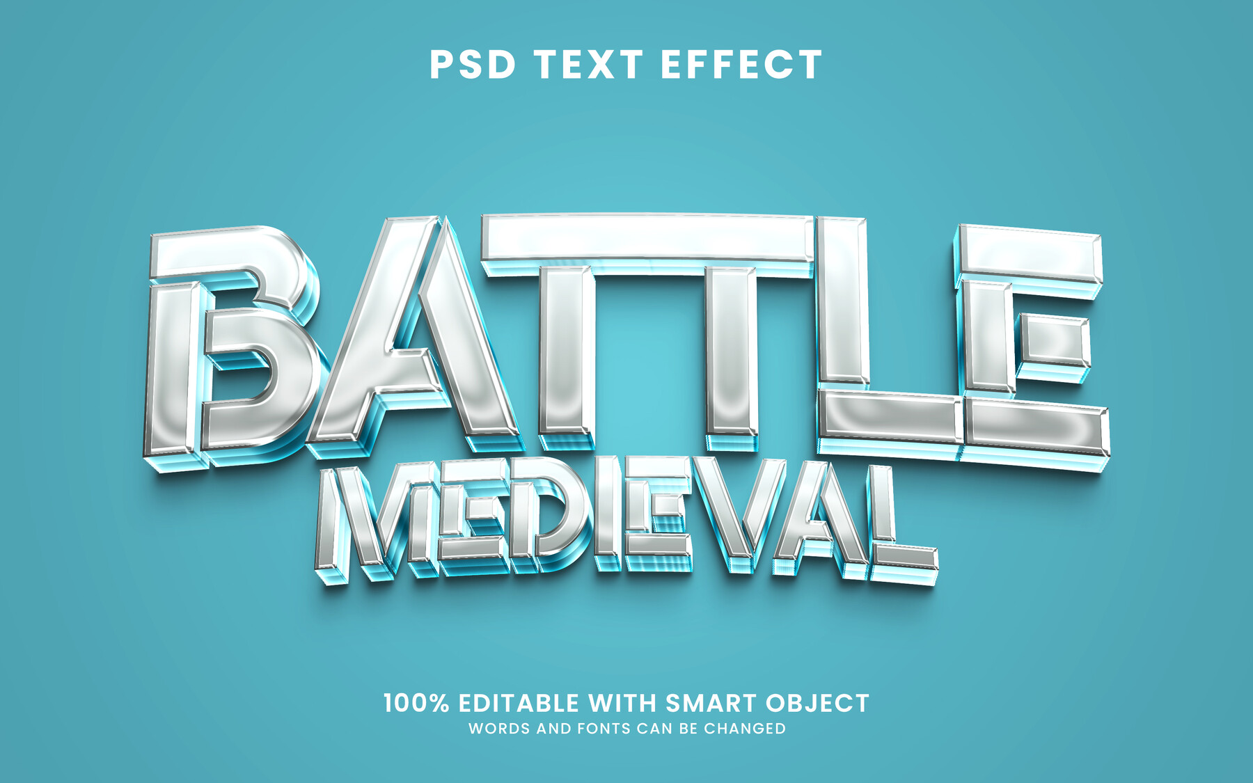 ArtStation - 3D Battle Medieval PSD fully editable text effect. Layer ...
