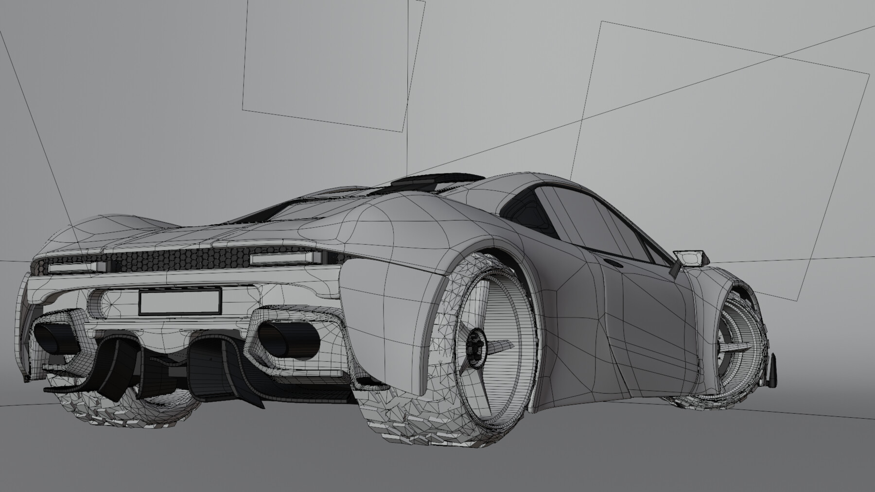 ArtStation - high detailed high poly supercar model rigged | Game Assets